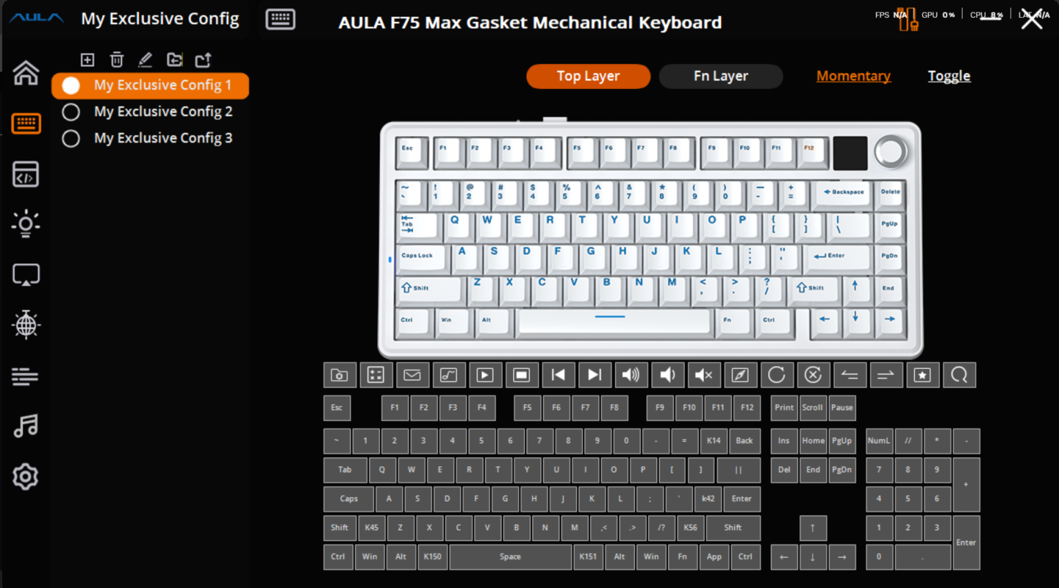 Aula F75 Max - Mater - Periview