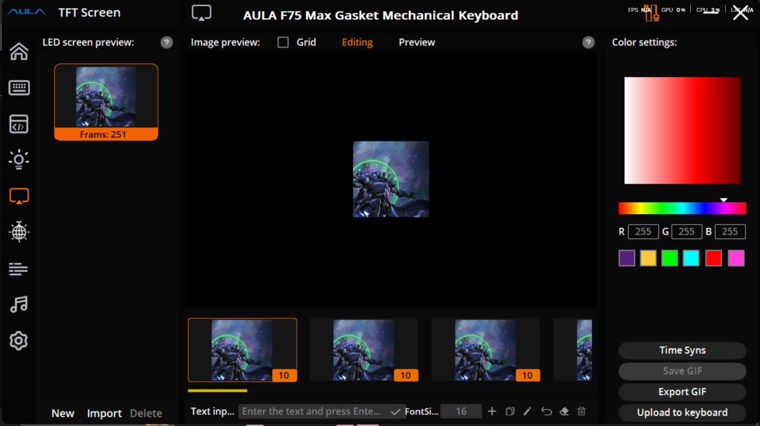 Aula F75 Max - Mater - Periview